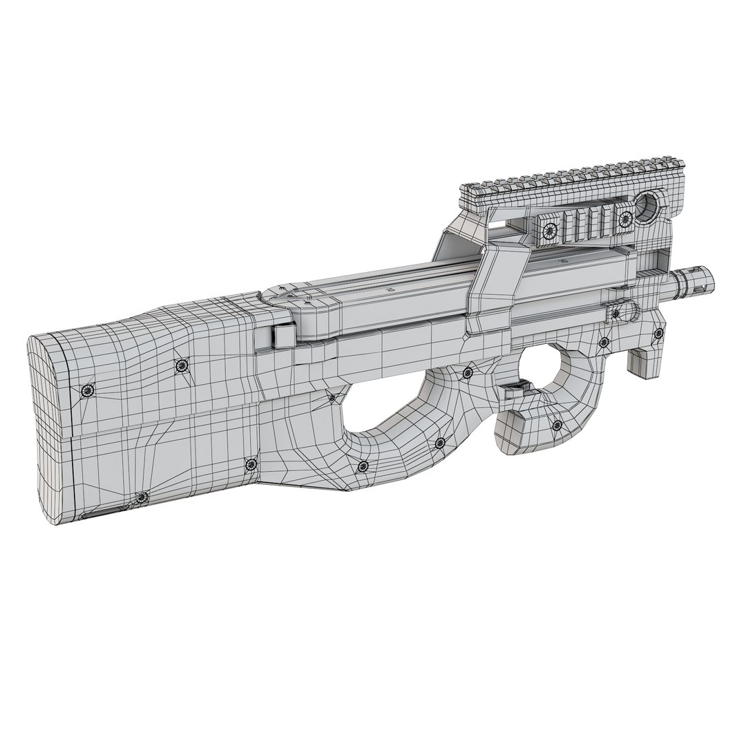 Submachine Gun Fn 3D Model - TurboSquid 1480378