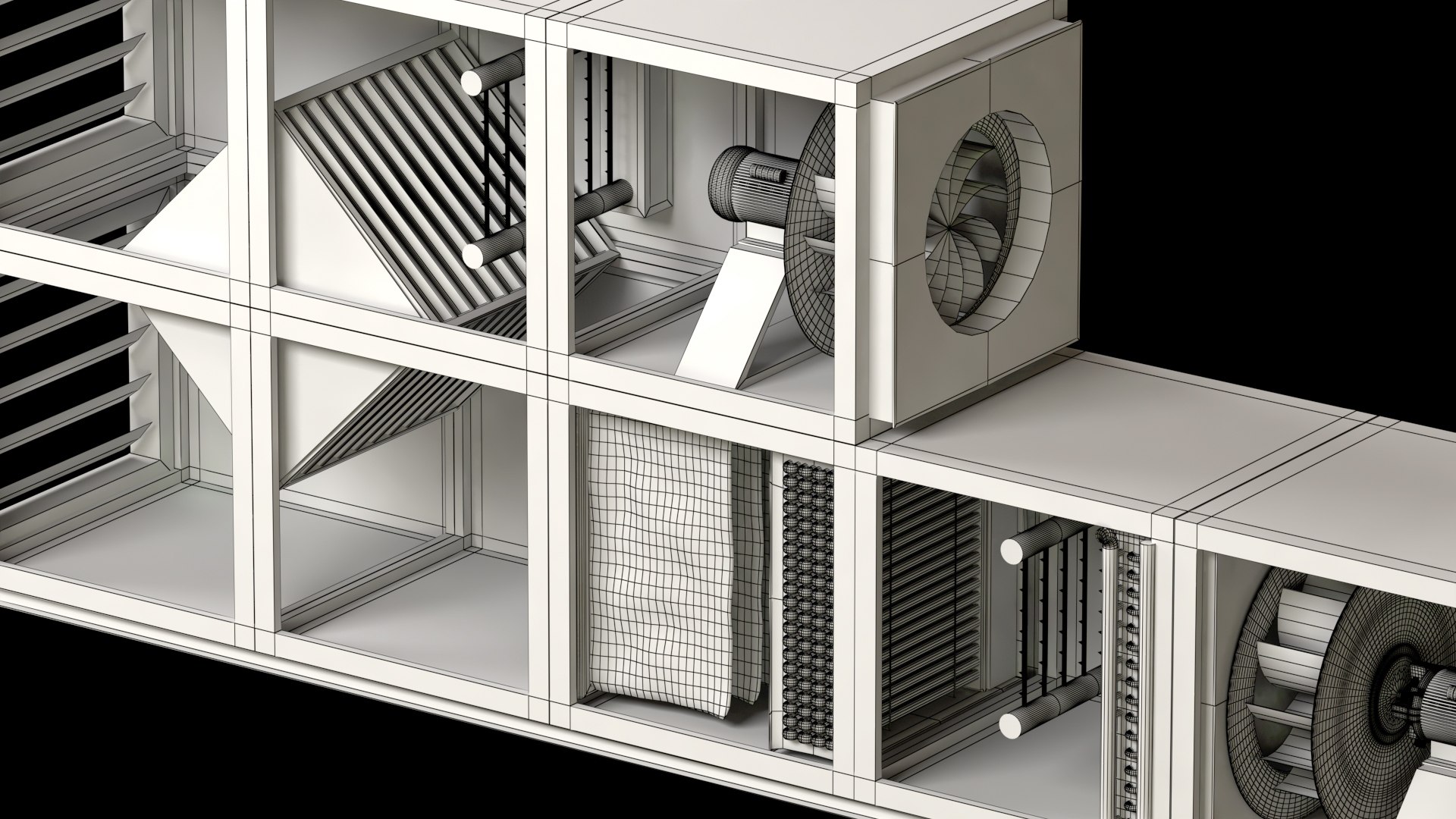 3D Model Air Handling Unit AHU - TurboSquid 2370376