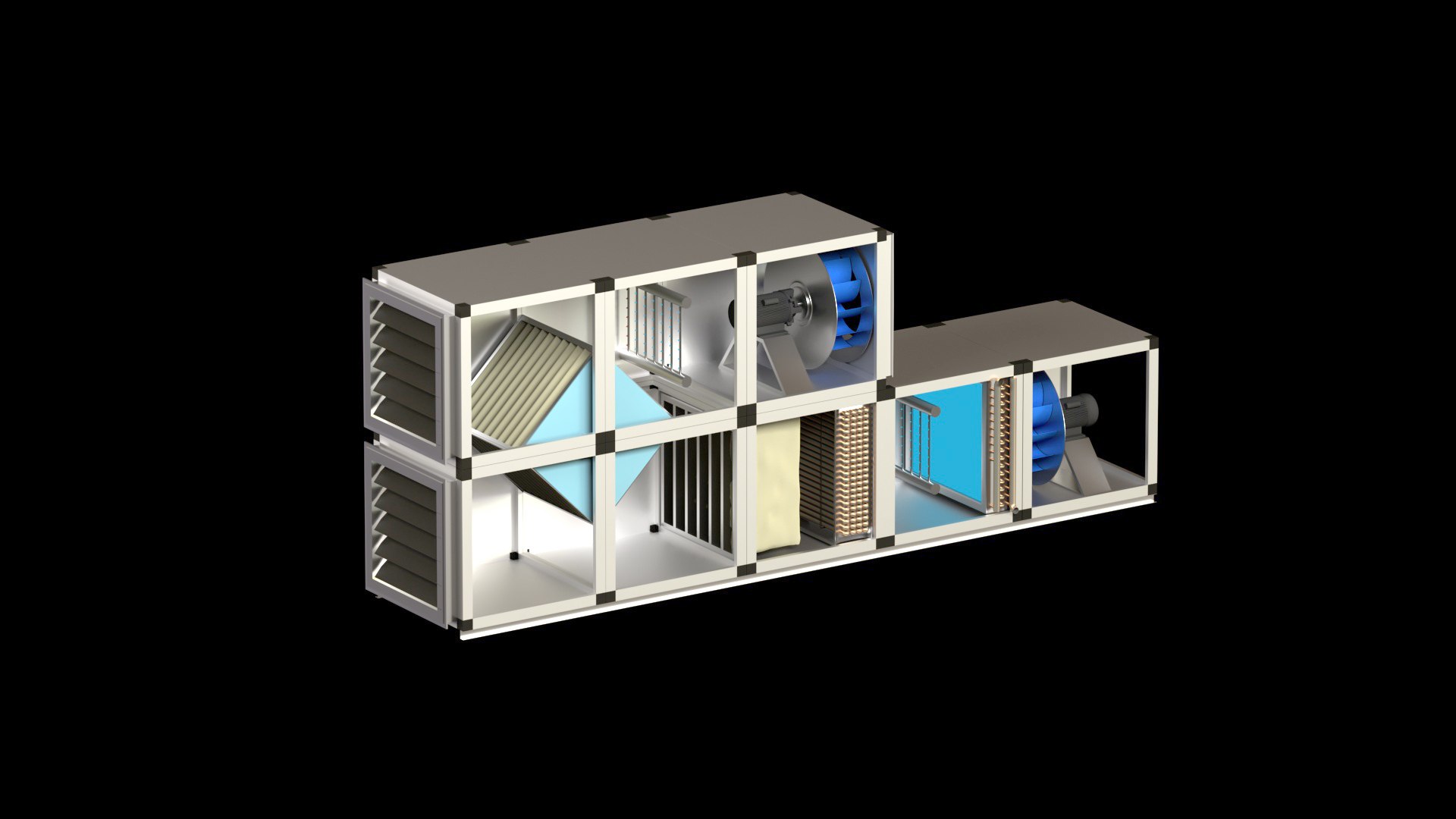 3D Model Air Handling Unit AHU - TurboSquid 2370376