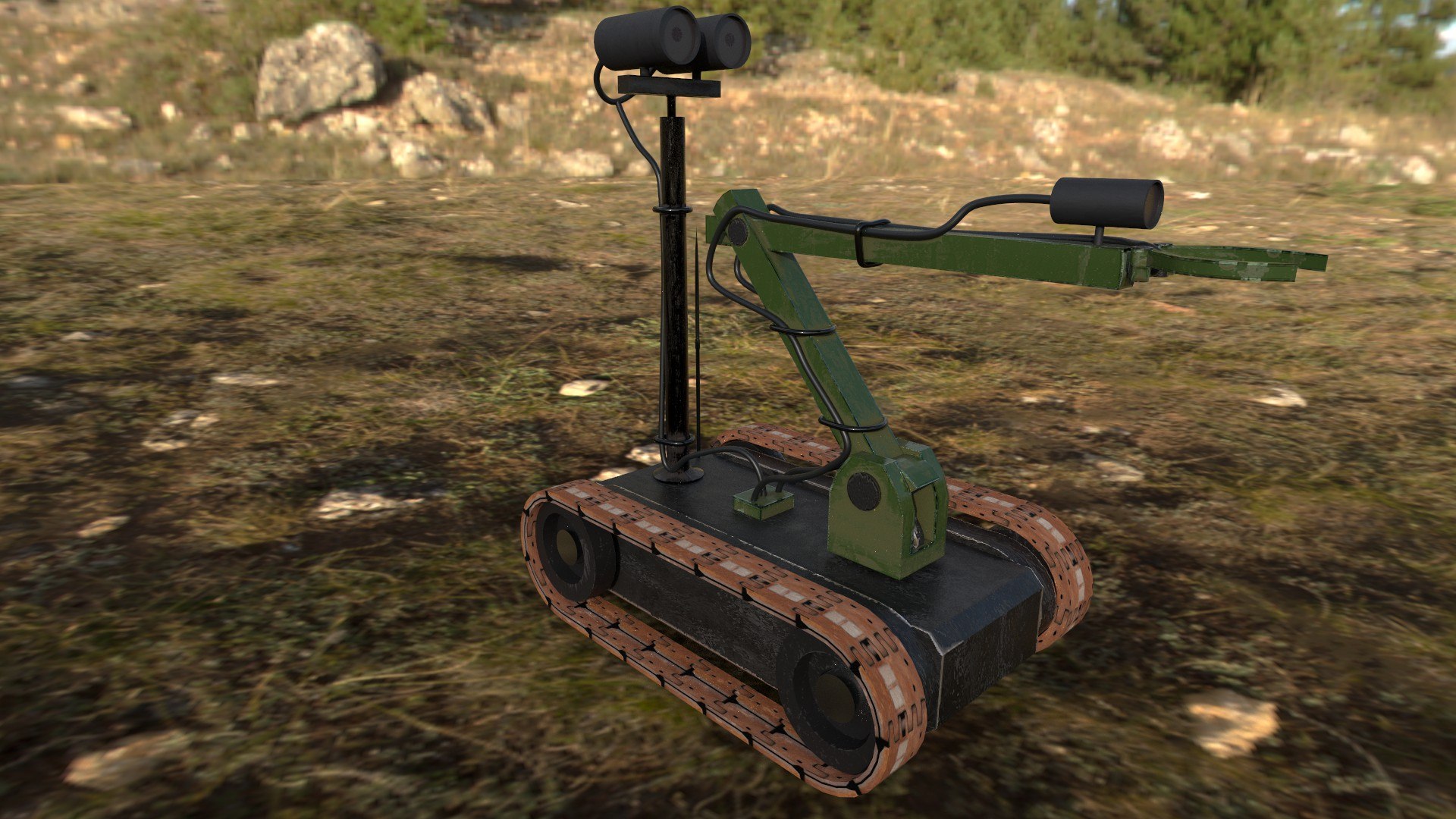 Bomb Disposal Robot 3D Model - TurboSquid 1848093