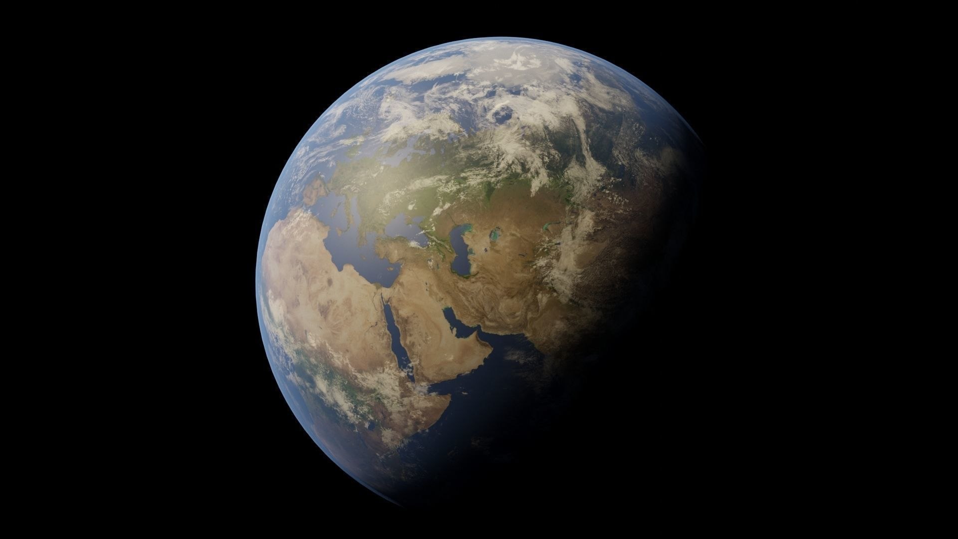 3D Earth textured 3D model with Clouds Rotation and atmosphere ...