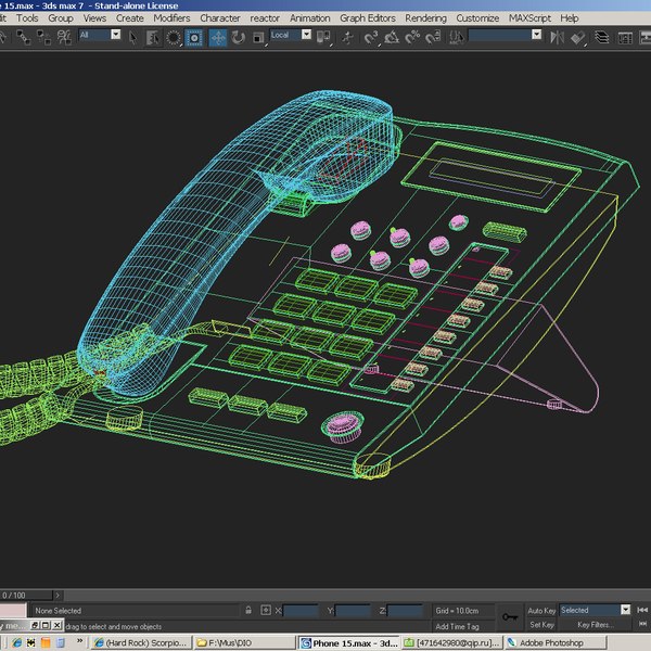 3d model digital phone