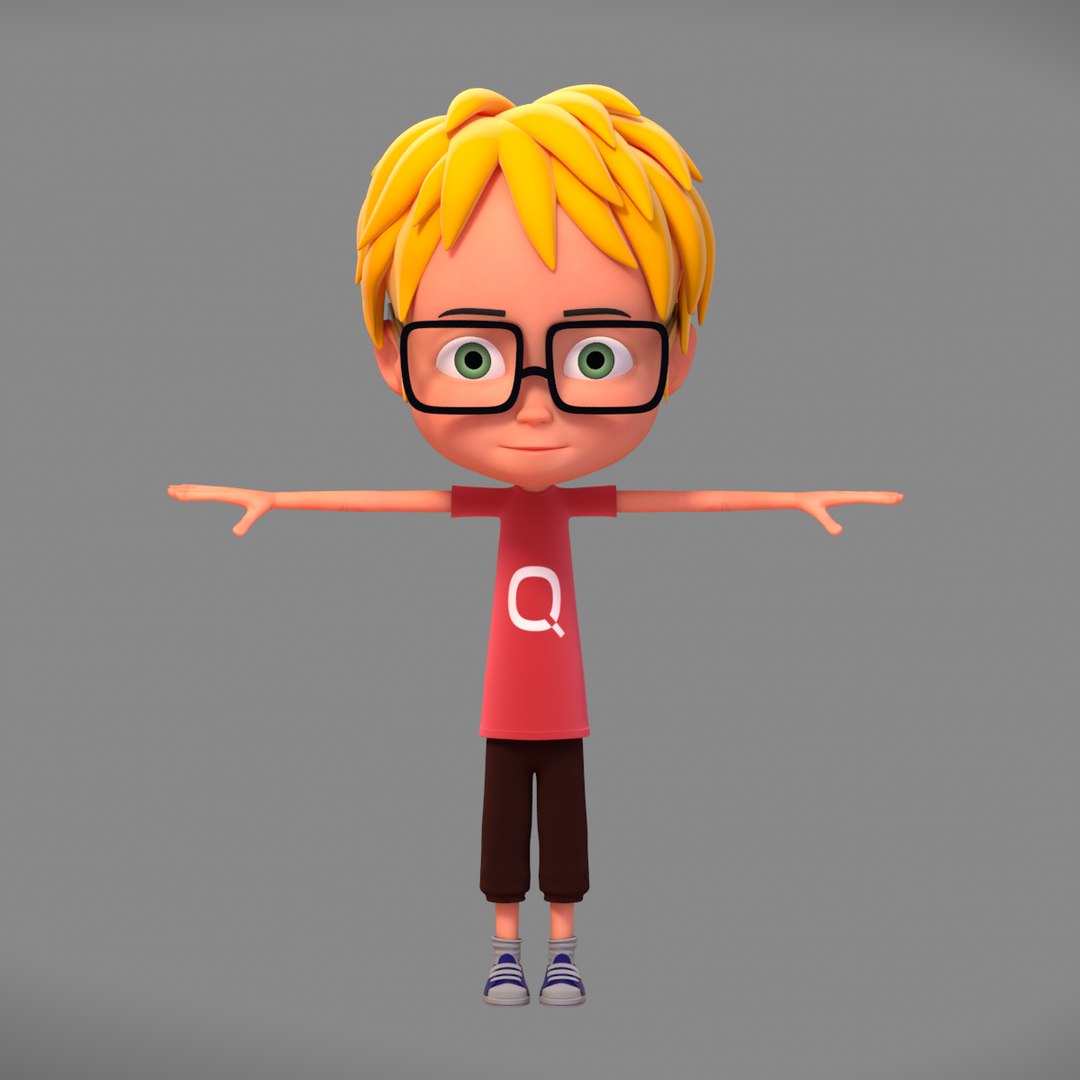 3D Model Boy Cartoon - TurboSquid 1392044