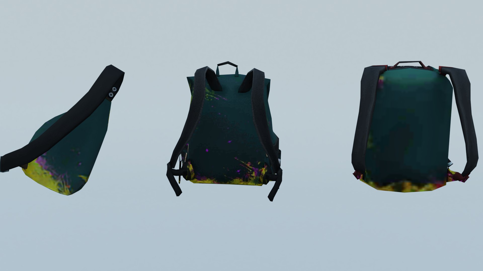 Bag 3x Nuclear Backpack 3D Model - TurboSquid 1849467
