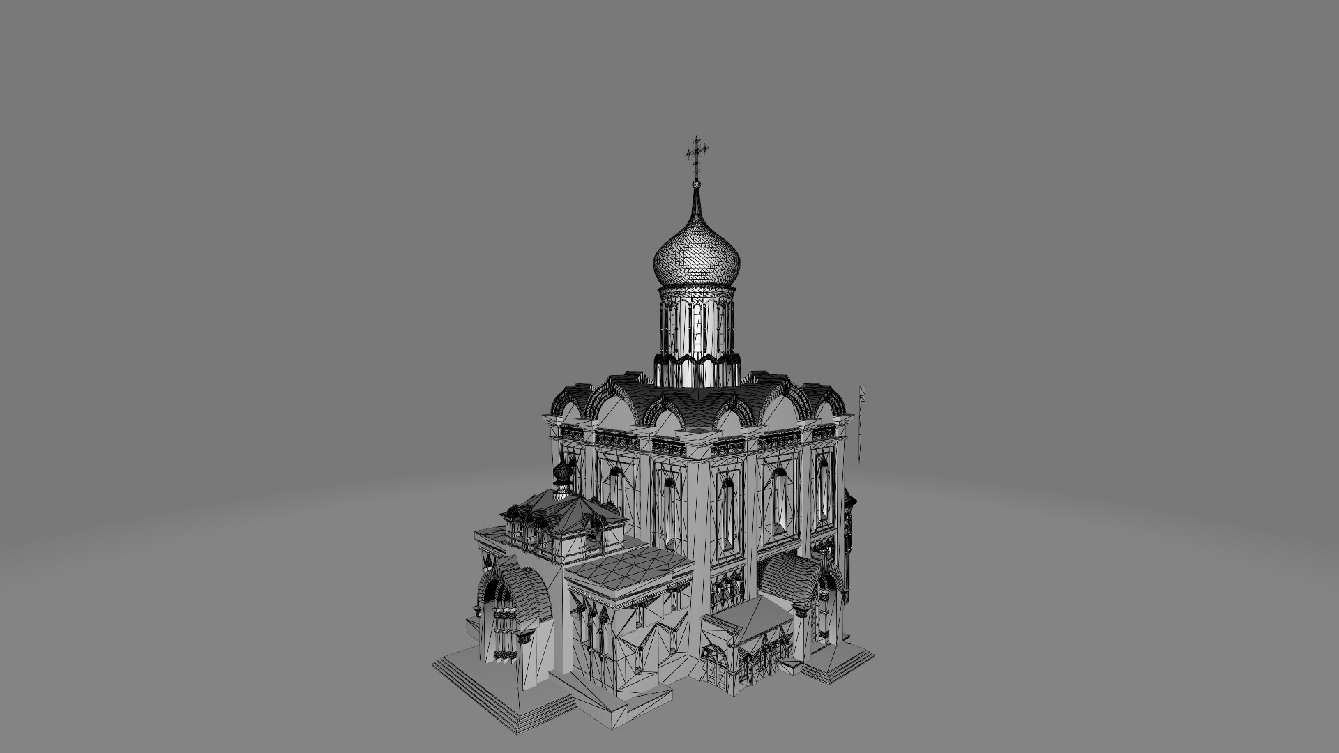 Highly Detailed 3d Model Of The Orthodox Cathedral Model - TurboSquid ...
