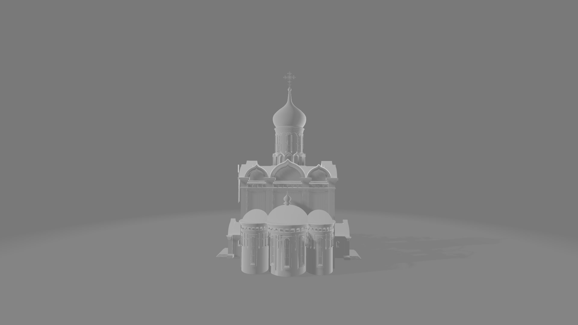 Highly Detailed 3d Model Of The Orthodox Cathedral Model - TurboSquid ...