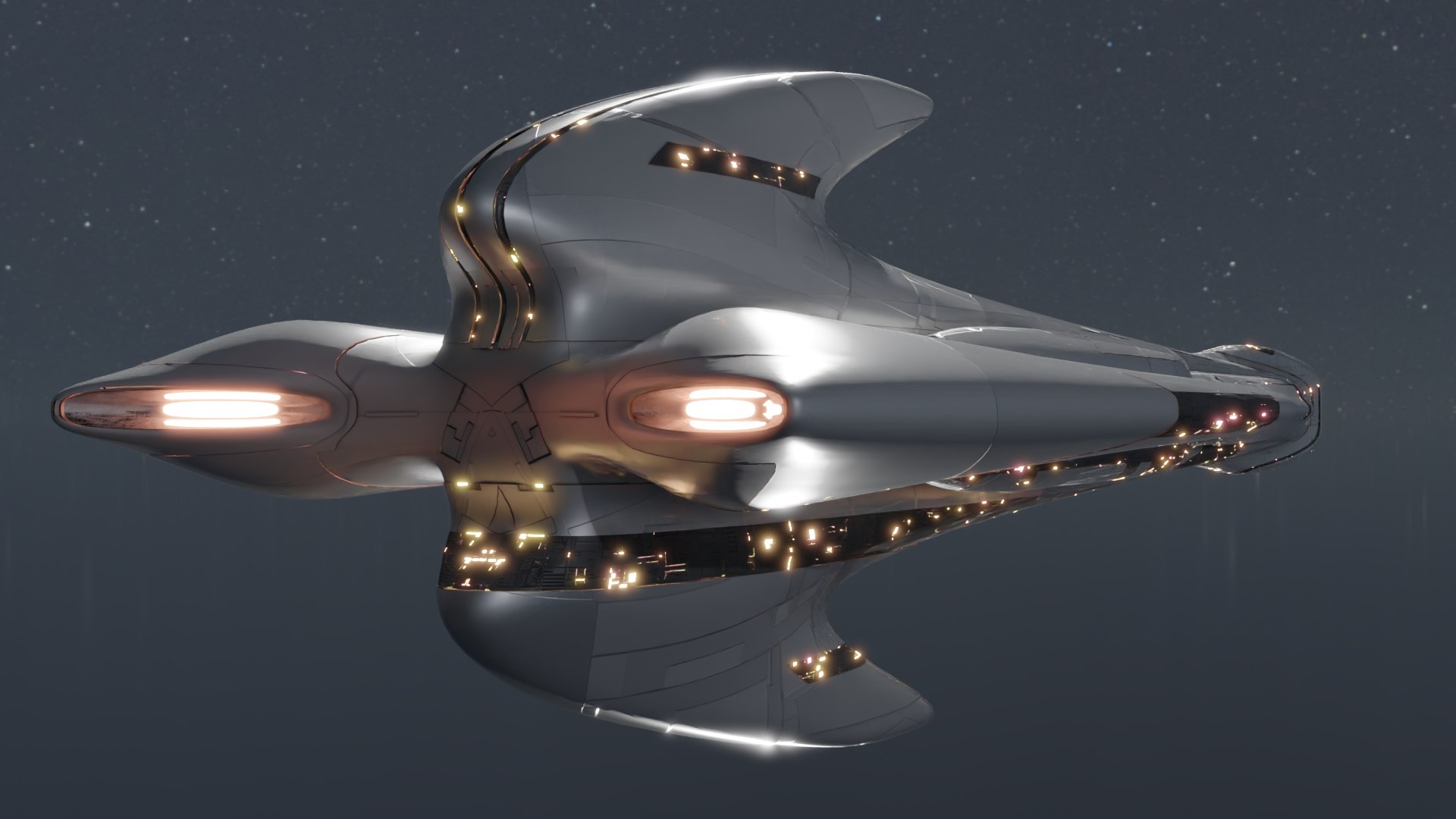 3D Battlecruiser - Capitalship Model - TurboSquid 2236515