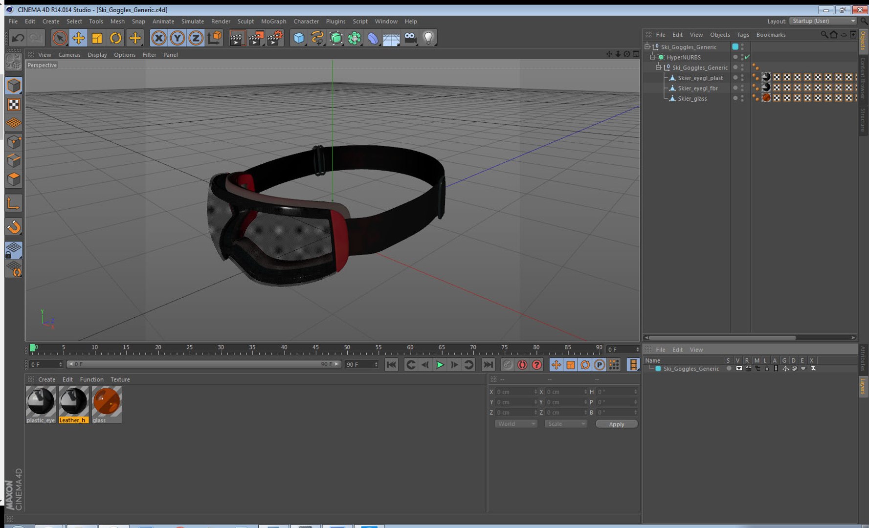 Ski Goggles Generic 3D Model - TurboSquid 1344044