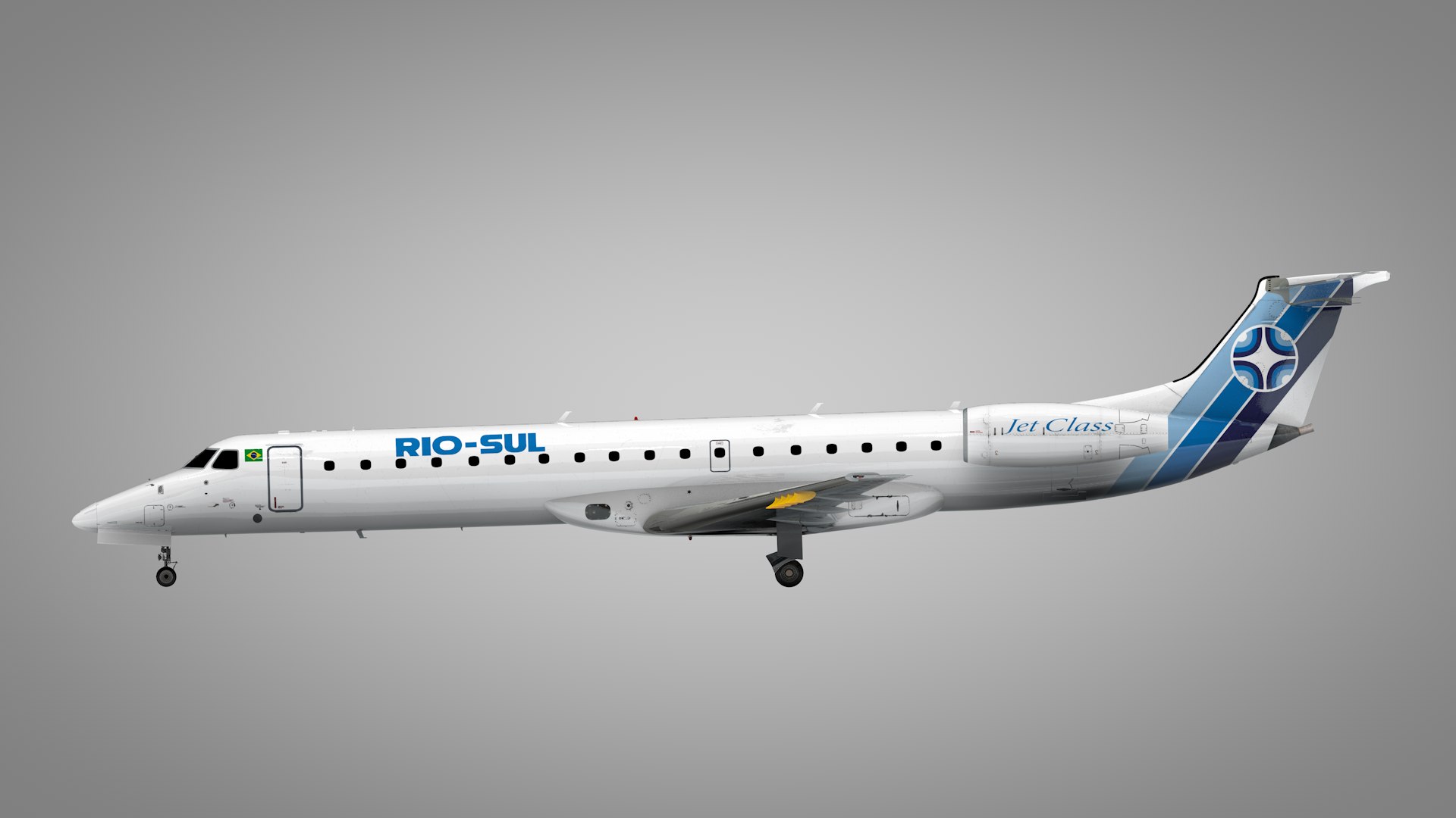 RIO SUL EMBRAER ERJ 145 L1368 Model - TurboSquid 1733388