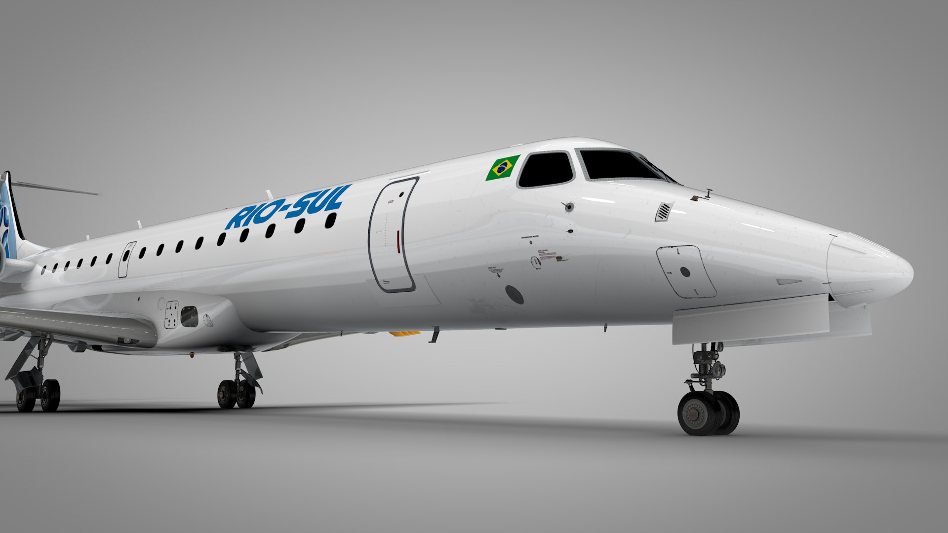 RIO SUL EMBRAER ERJ 145 L1368 Model - TurboSquid 1733388