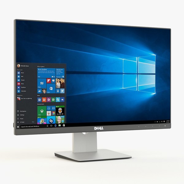 modelo 3d Monitor Dell S2415H de 24 pulgadas con pantalla LED iluminada ...
