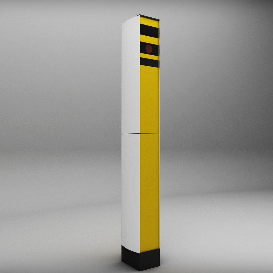 speed camera radar 3d model
