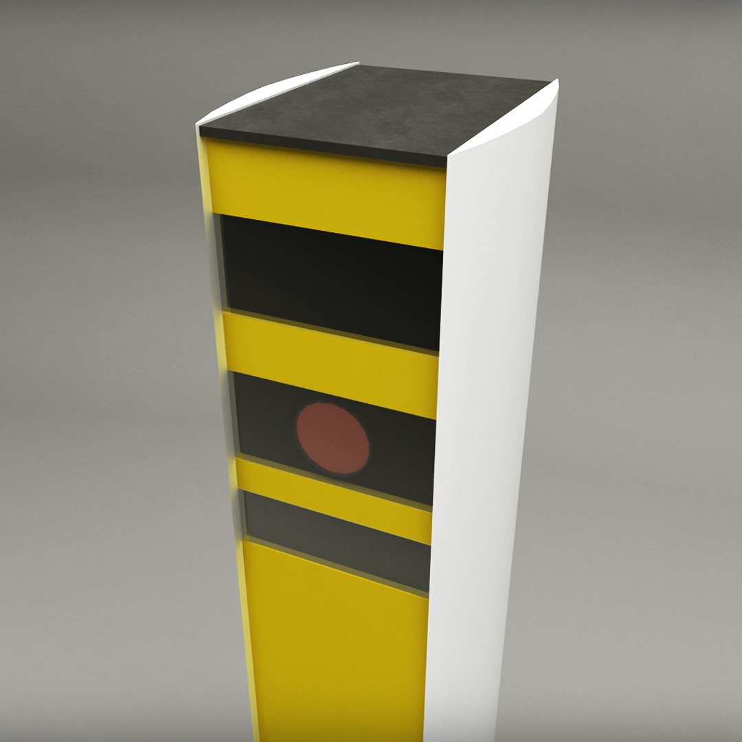 speed camera radar 3d model