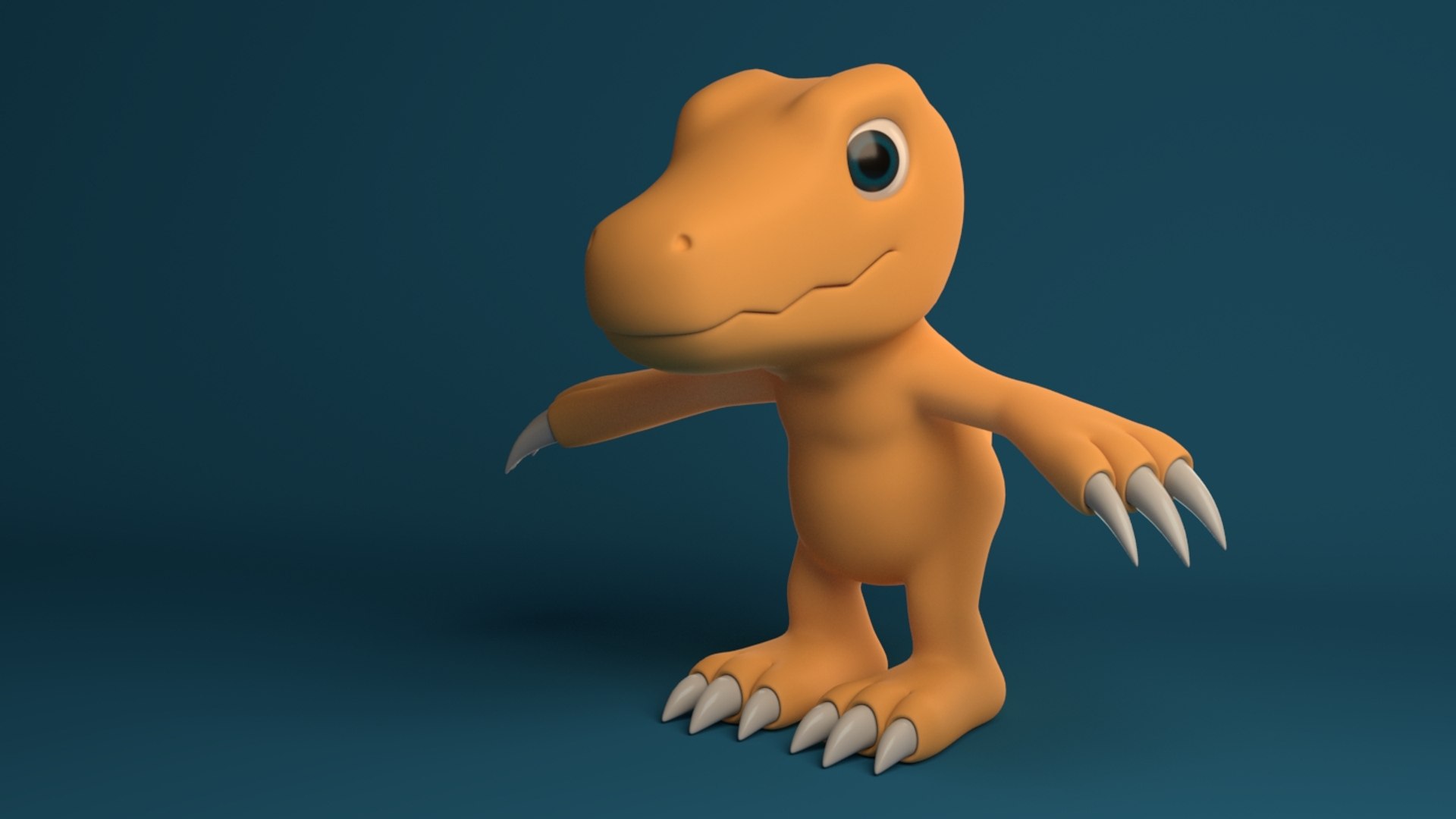 Agumon Digital Monster Dinosaur Pokemon Animation Cartoon MMD Toei ACG ...