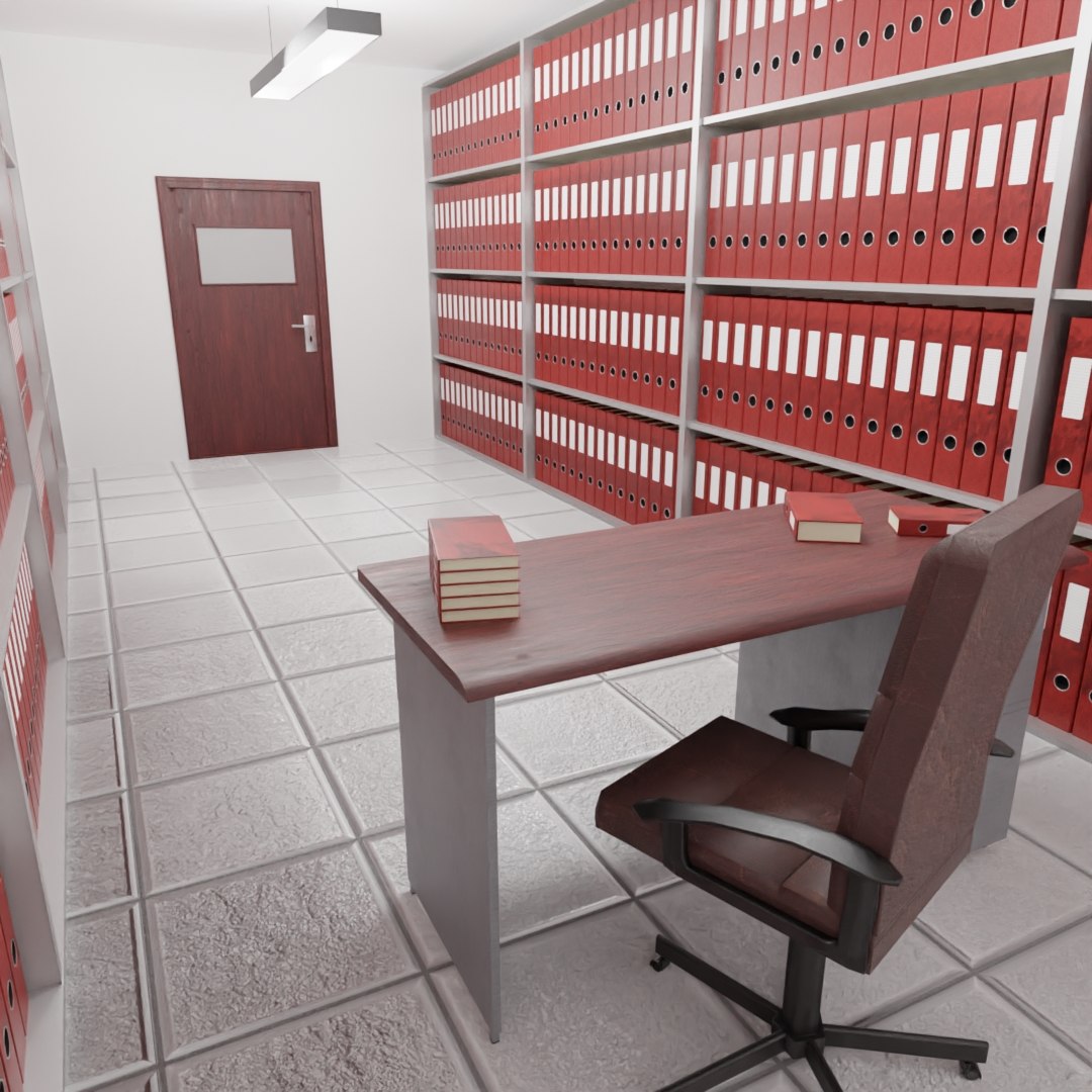 Archive Folder Room 3D - TurboSquid 1617457