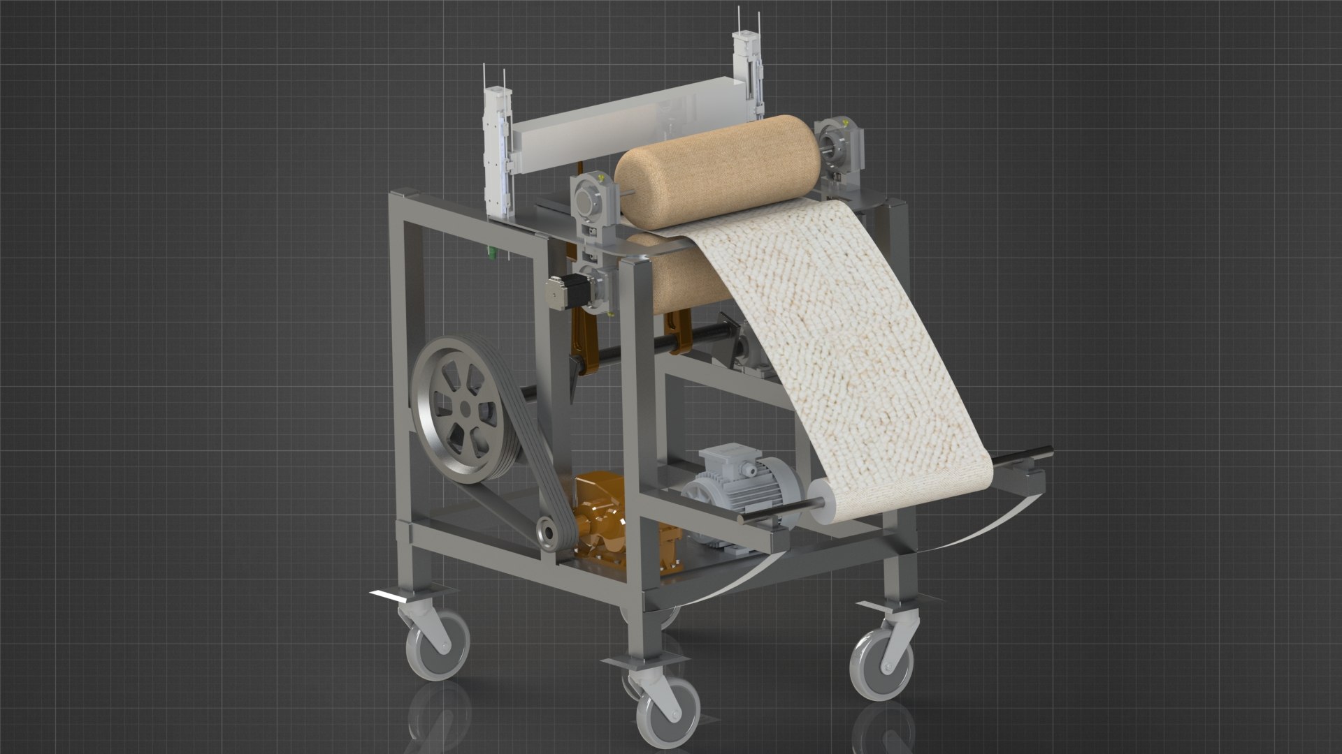 3D fiberglass net cutting machine model - TurboSquid 1666365