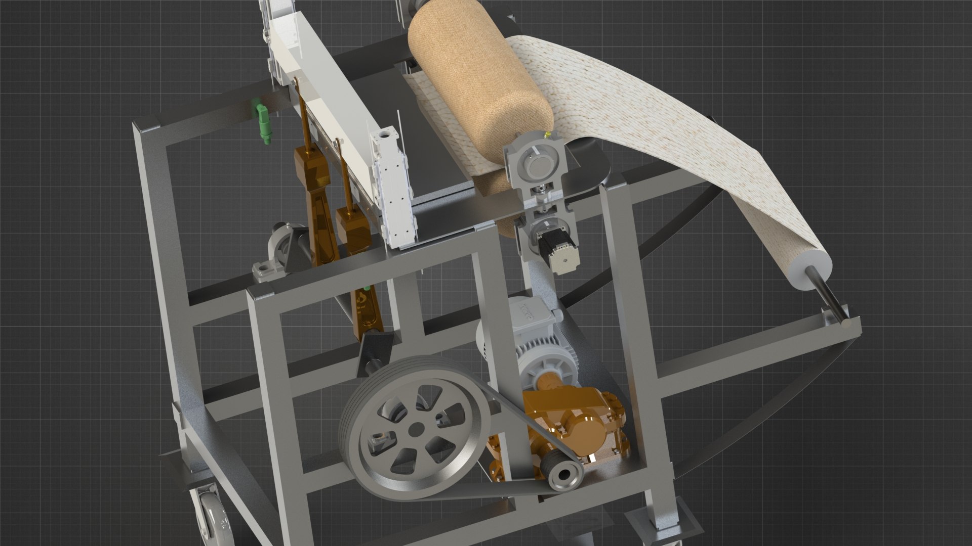 3D fiberglass net cutting machine model - TurboSquid 1666365