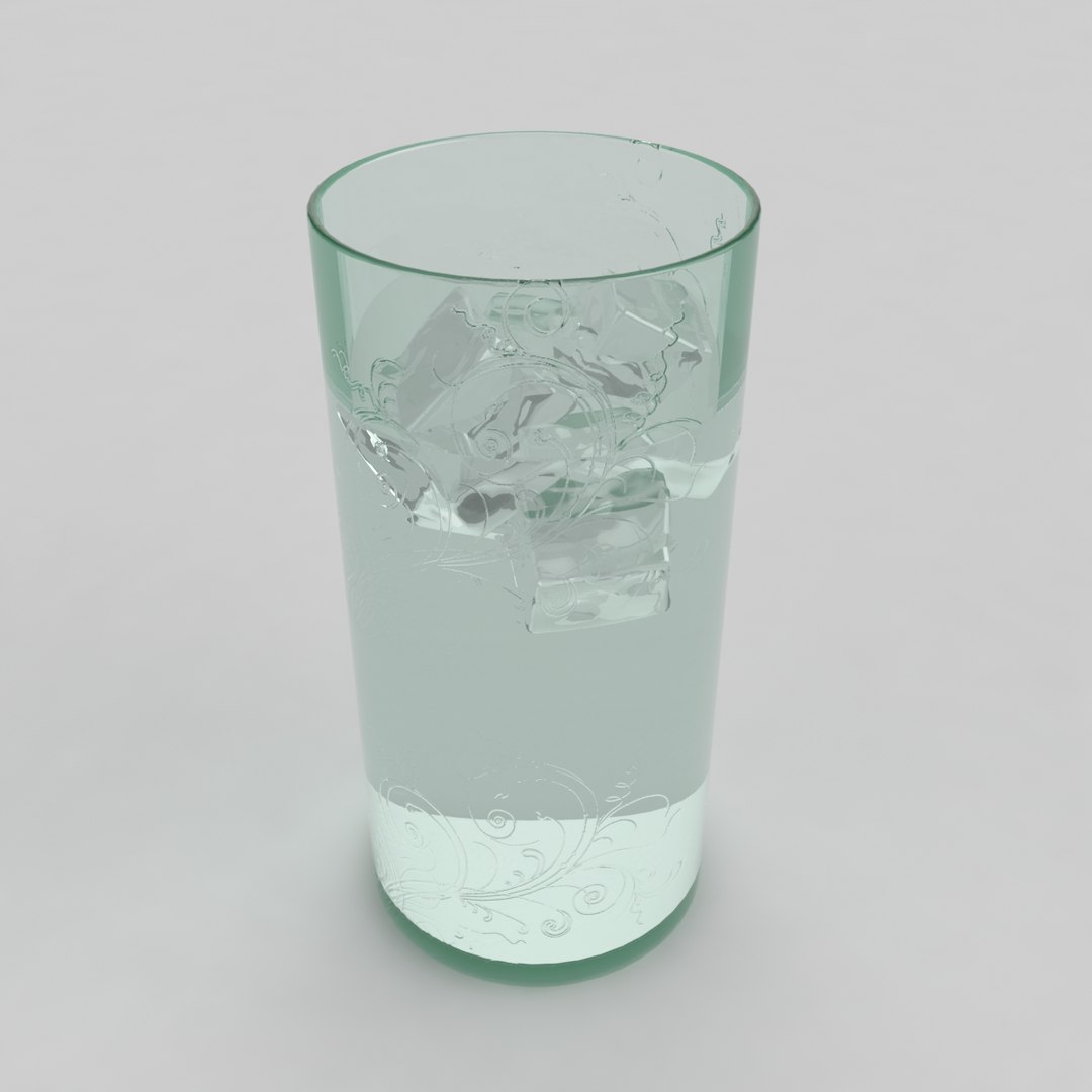 3d Model Glass Water