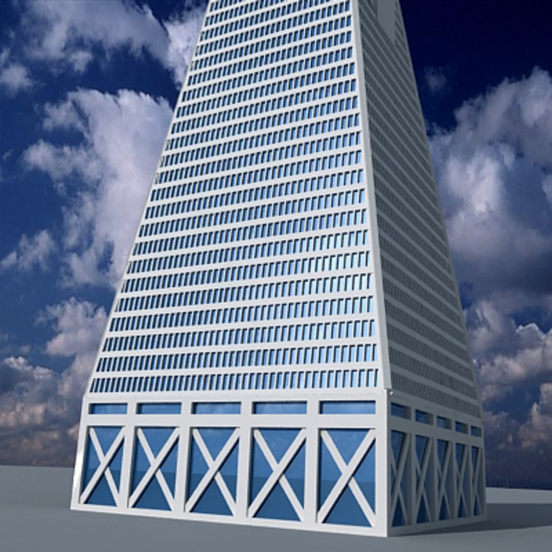 pyramid skyscraper 3d 3ds