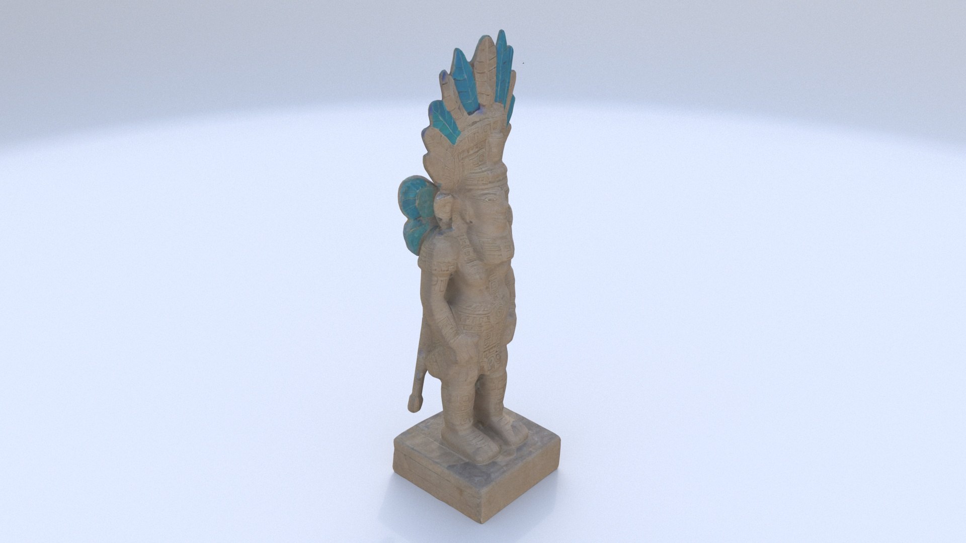 Mayan Aztec Statue5 3D - TurboSquid 2328500