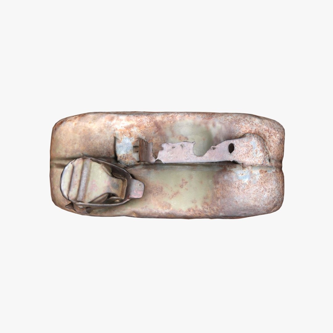 3D Old Green Rusty Gasoline Model - TurboSquid 1411603