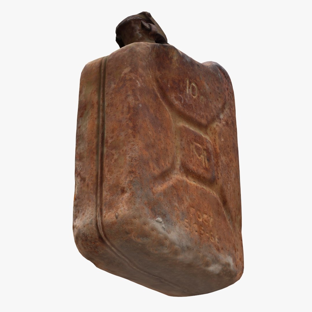 3D Old Green Rusty Gasoline Model - TurboSquid 1411603