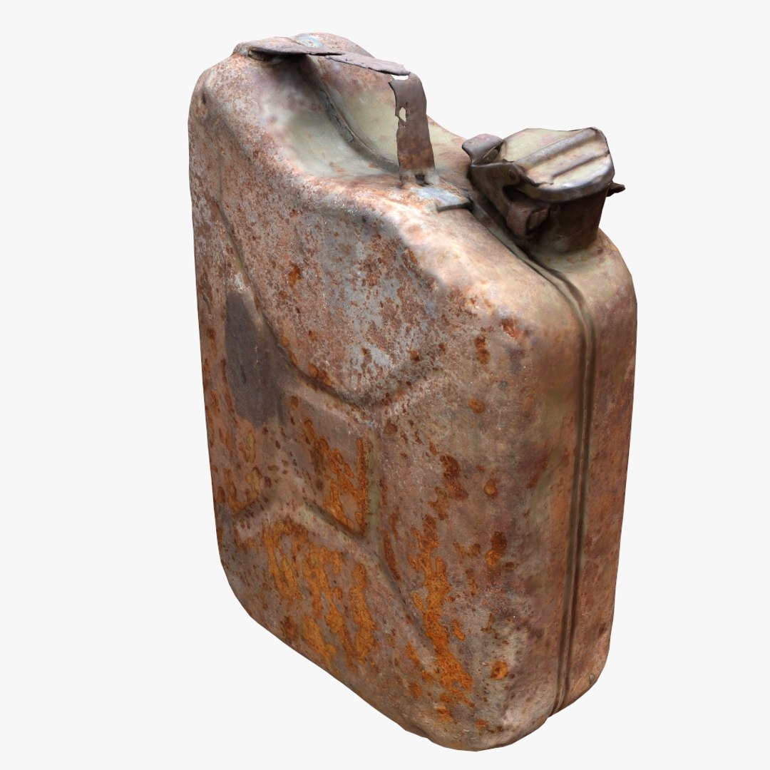 3D Old Green Rusty Gasoline Model - TurboSquid 1411603