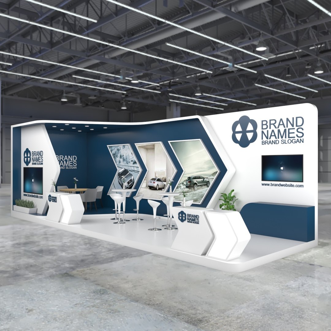 Exhibition Stand 3D Model - TurboSquid 1769015