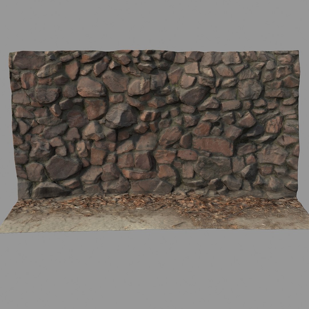 3d Model Stone Wall