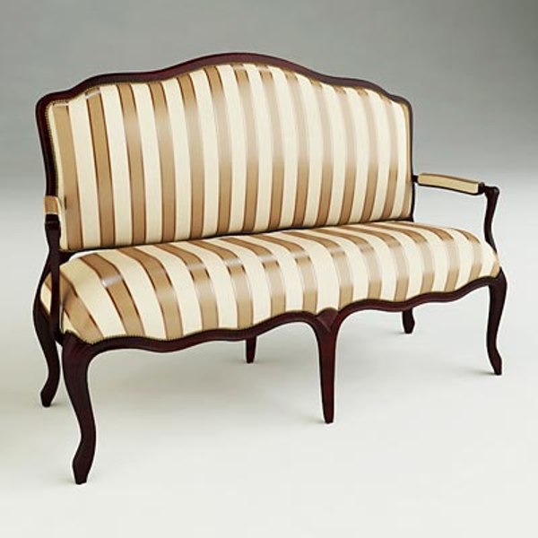 3d beechwood canape model