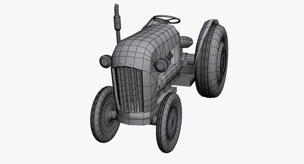 3d farm tractor model