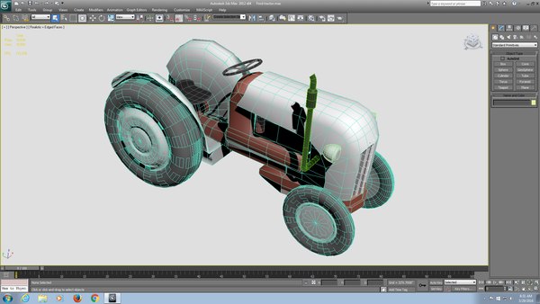 3d farm tractor model