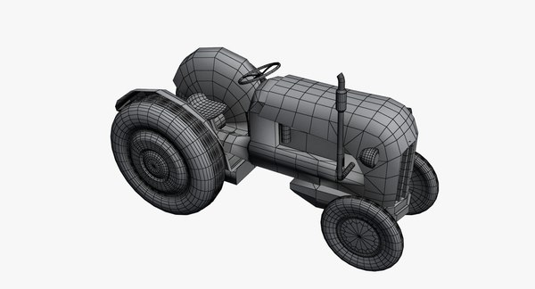 3d farm tractor model