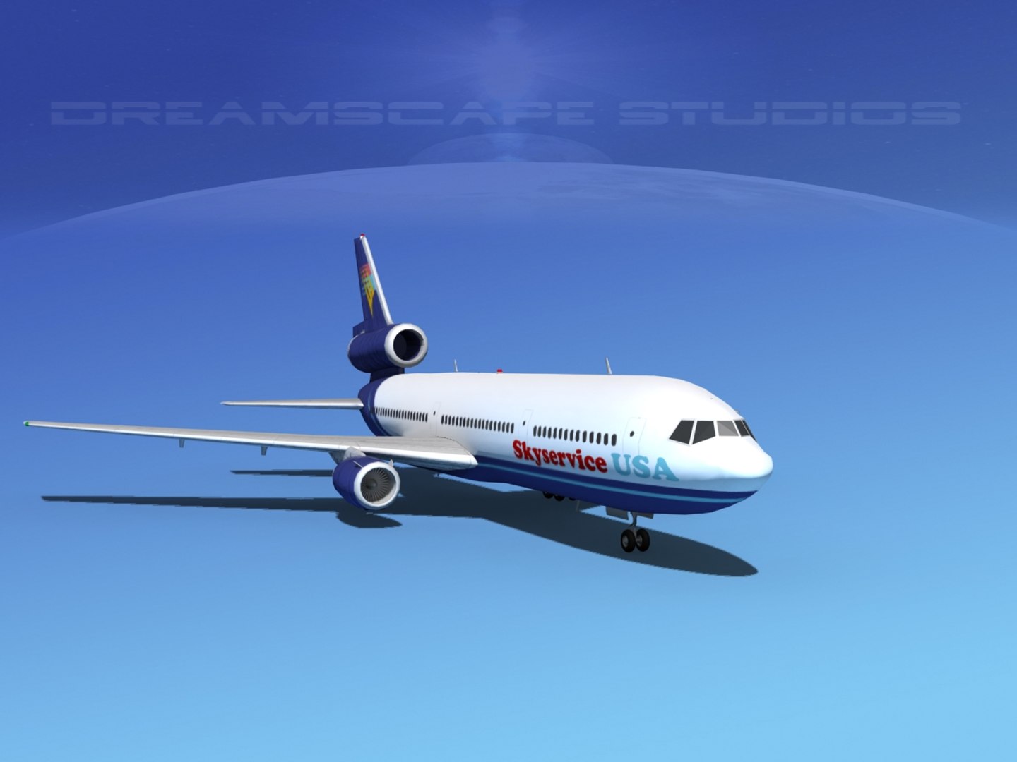 3d Model Of Douglas Dc-10