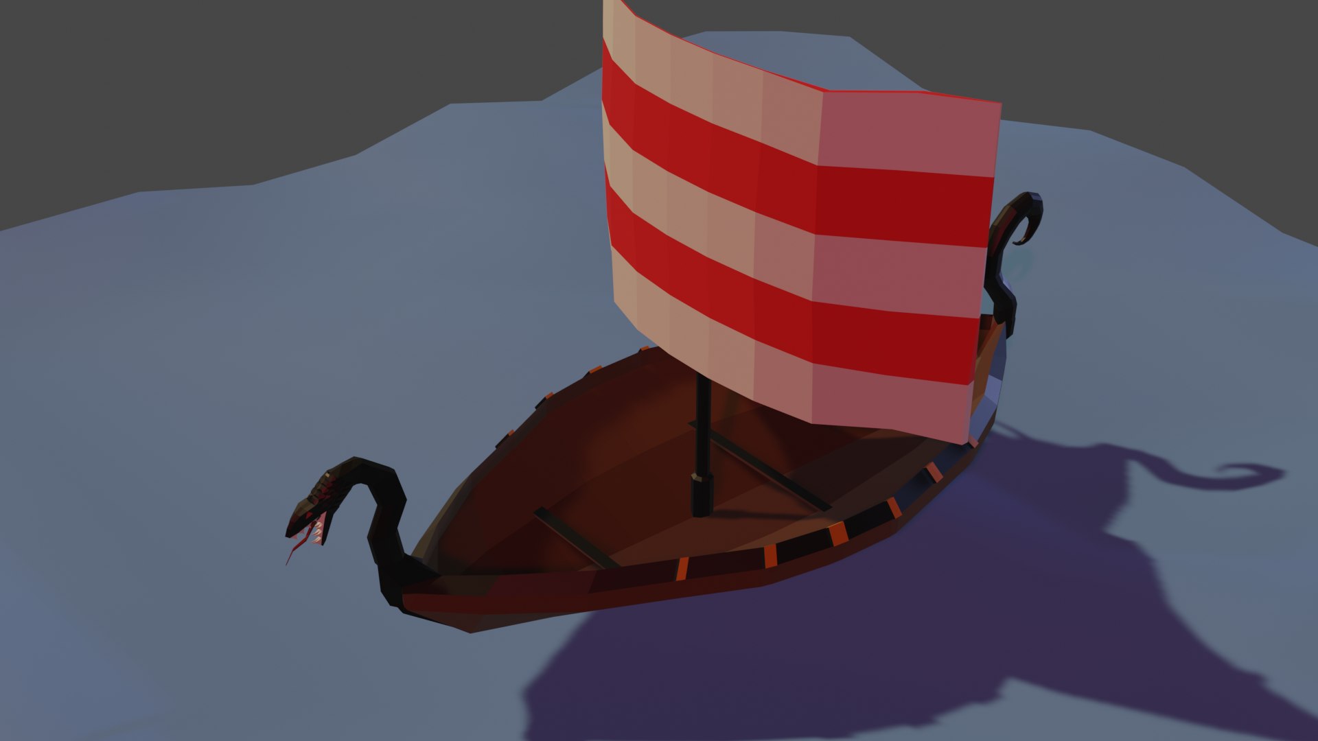 3D Model Low Poly Ship - TurboSquid 2054354