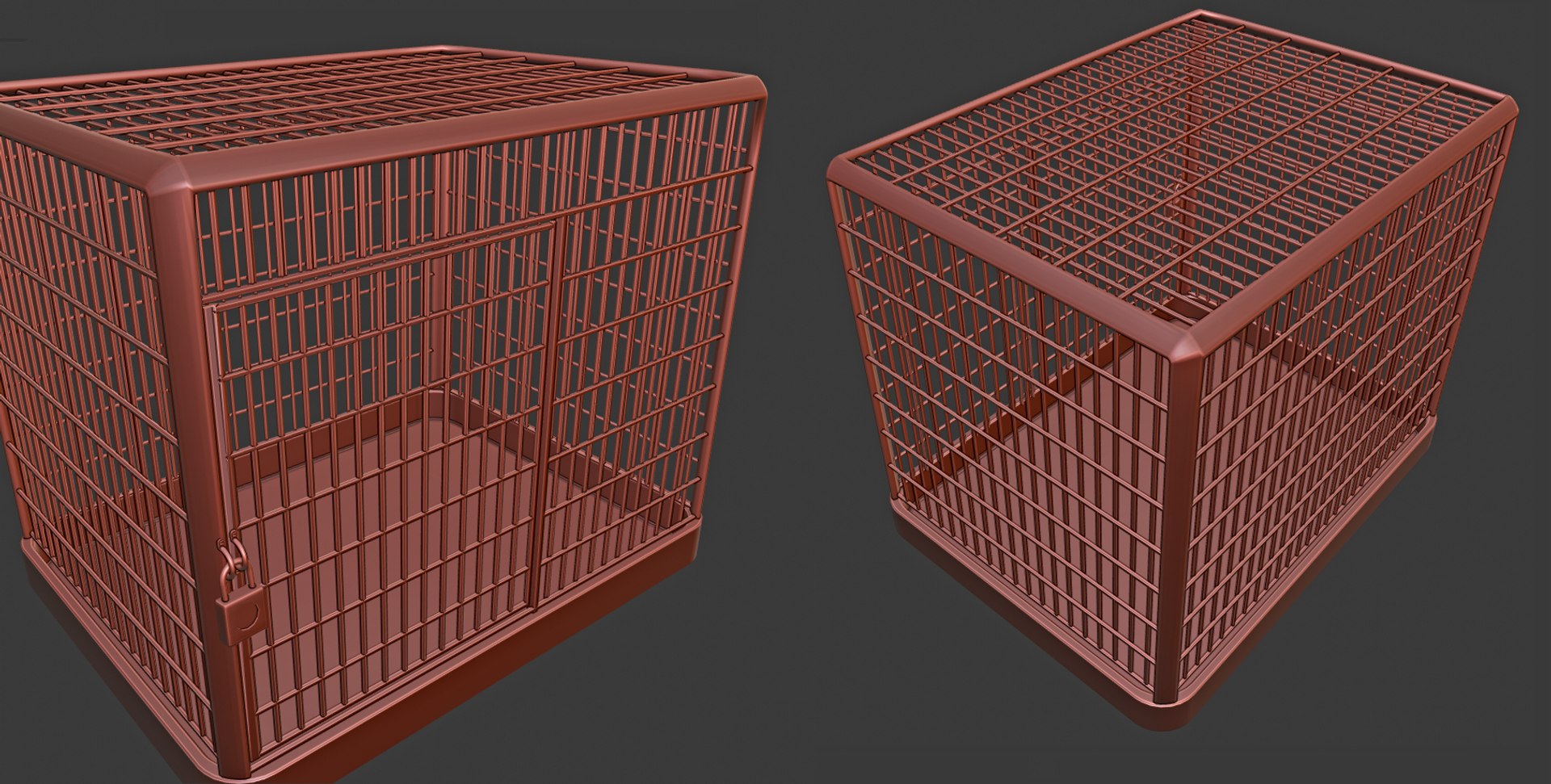 Cage - Blue 2k Model - TurboSquid 1488254