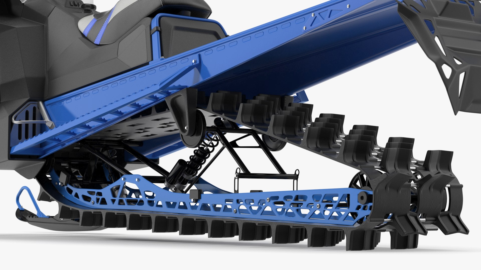 3D Electric Snowmobile Blue Rigged Model - TurboSquid 2054530