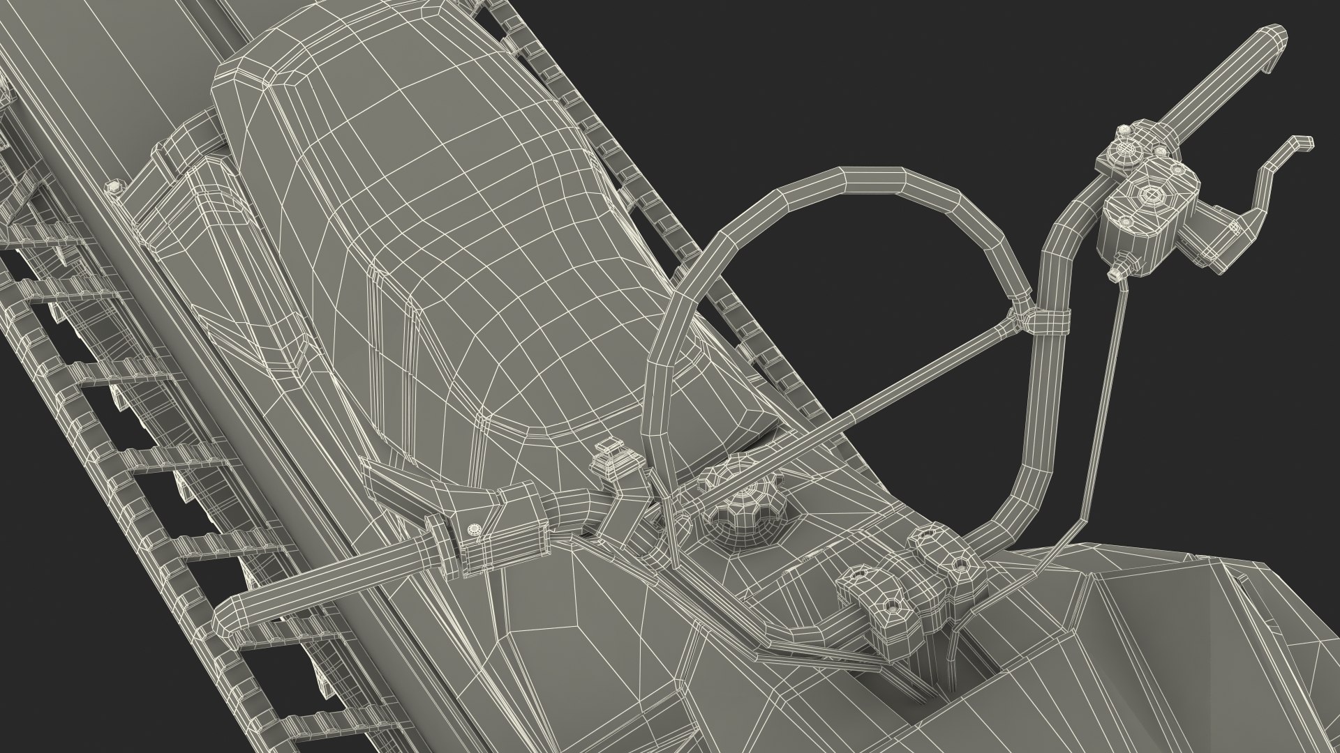 3D Electric Snowmobile Blue Rigged model - TurboSquid 2054530