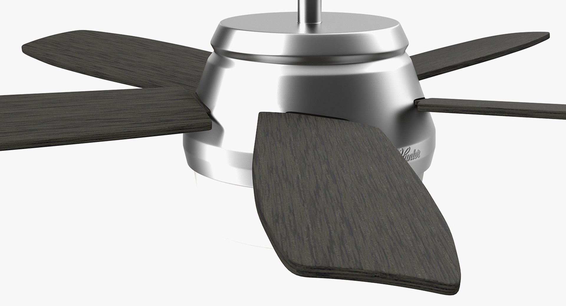 3D chromium blades ceiling fan - TurboSquid 1407642