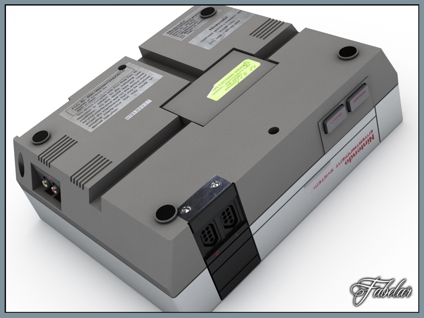 Nintendo Nes Console 3d Model