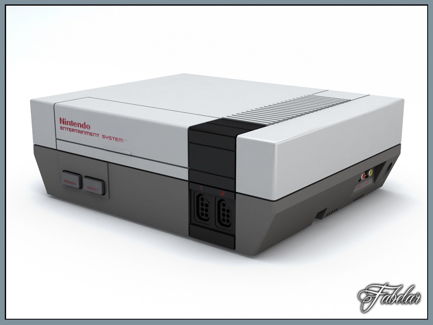 Nintendo Nes Console 3d Model