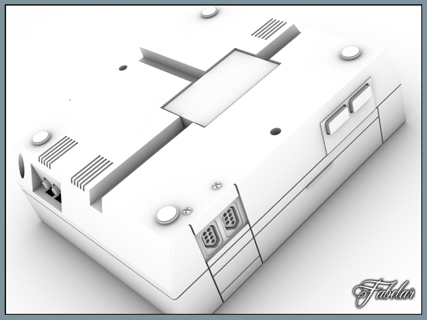 Nintendo Nes Console 3d Model