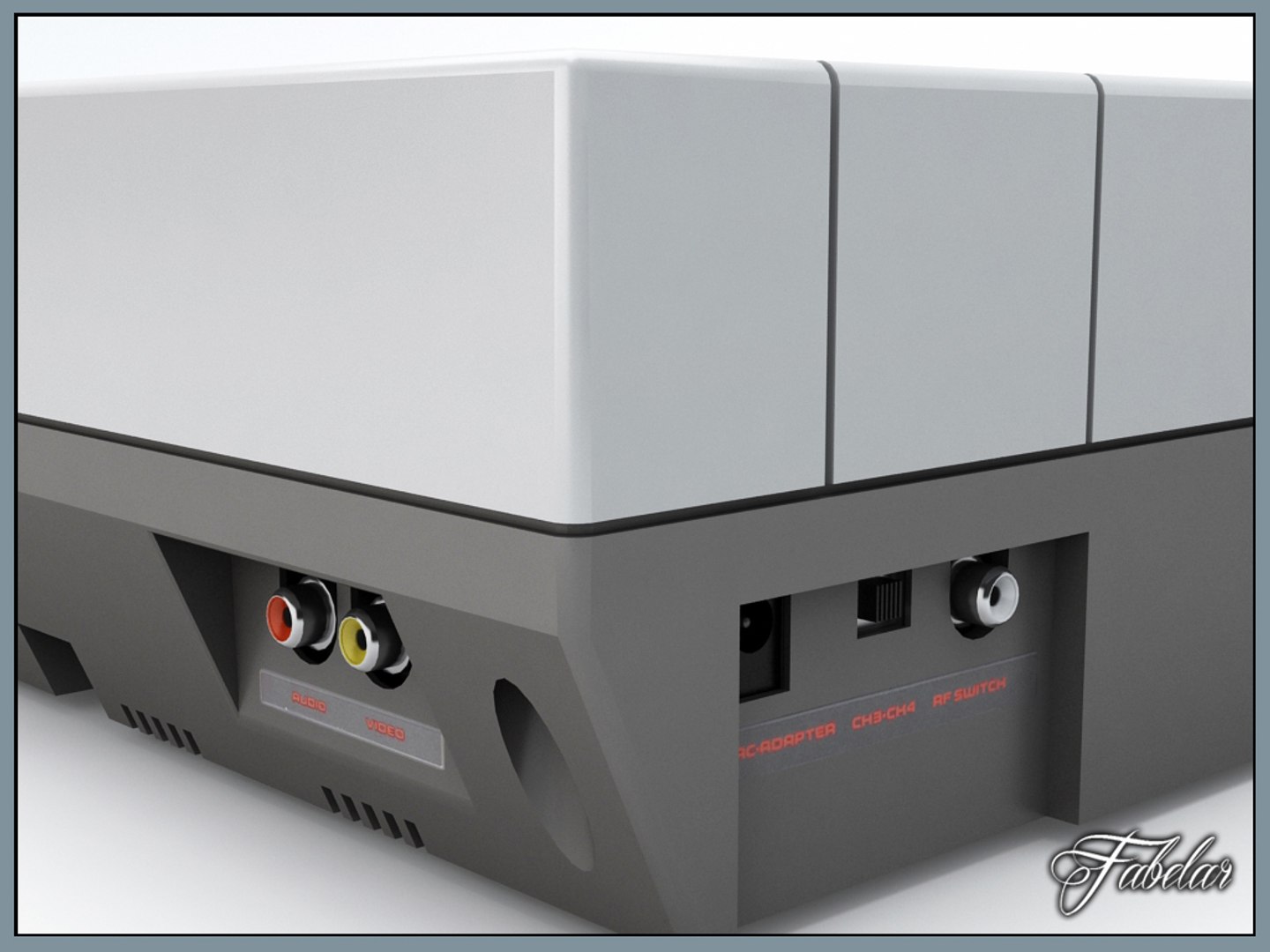 Nintendo Nes Console 3d Model