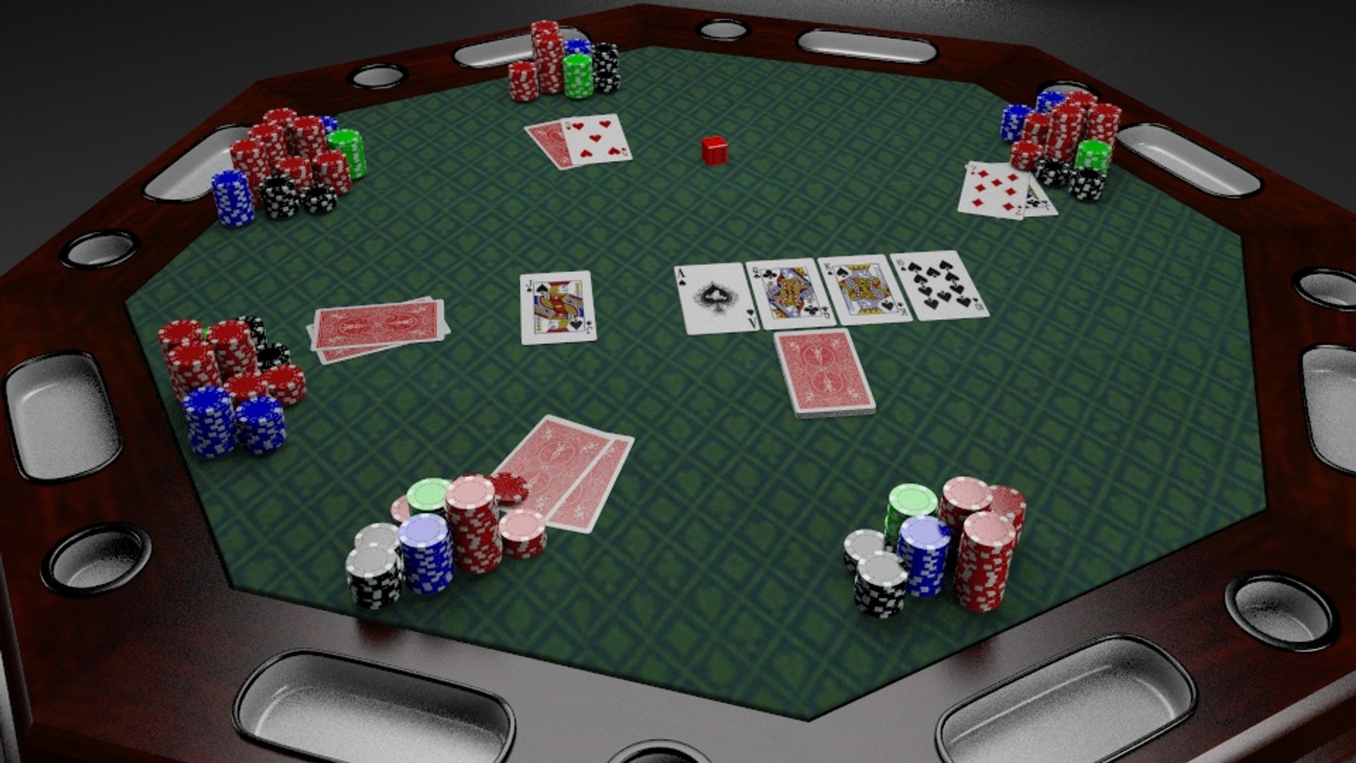 3d Poker Table Model