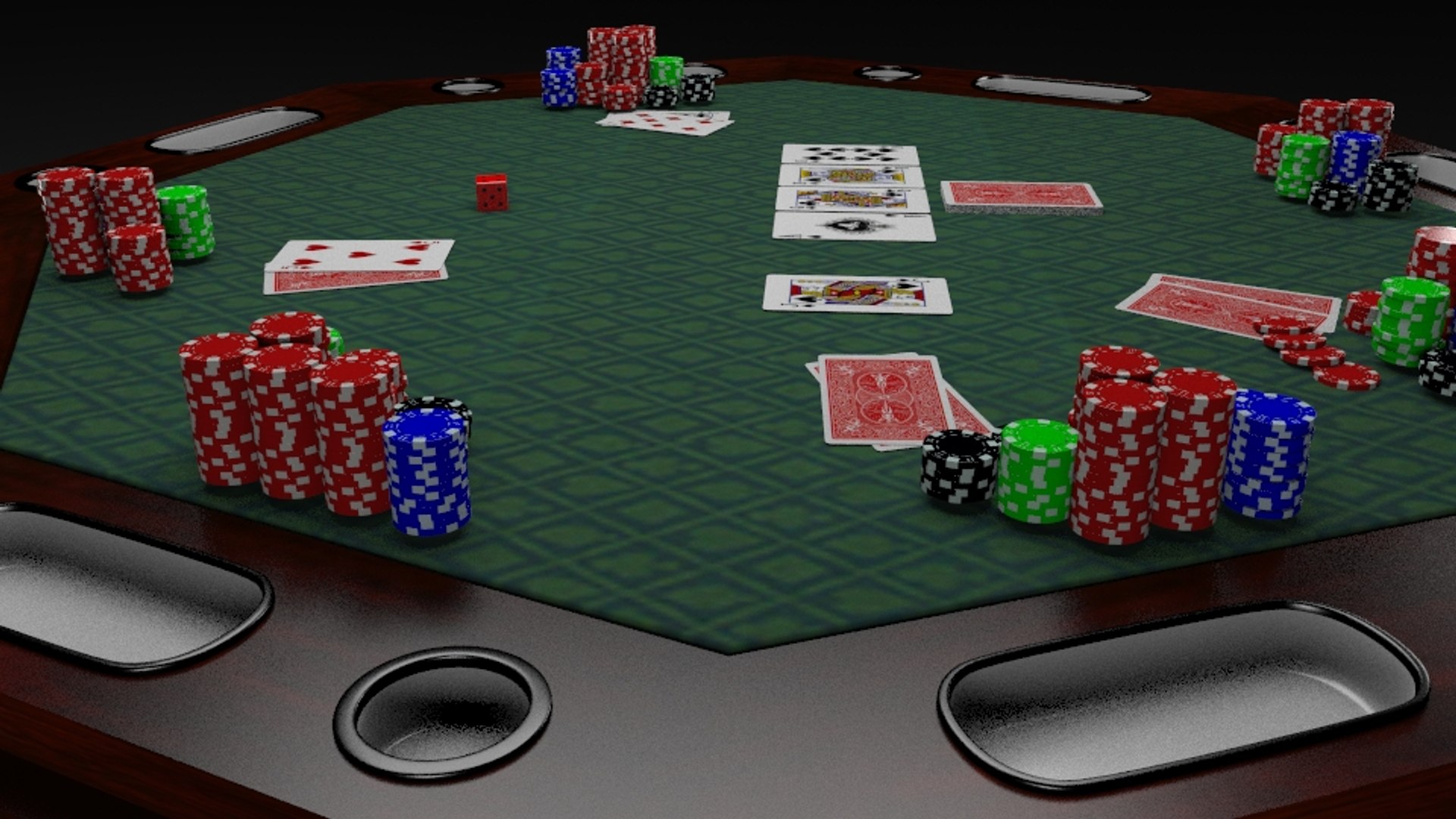 3d Poker Table Model