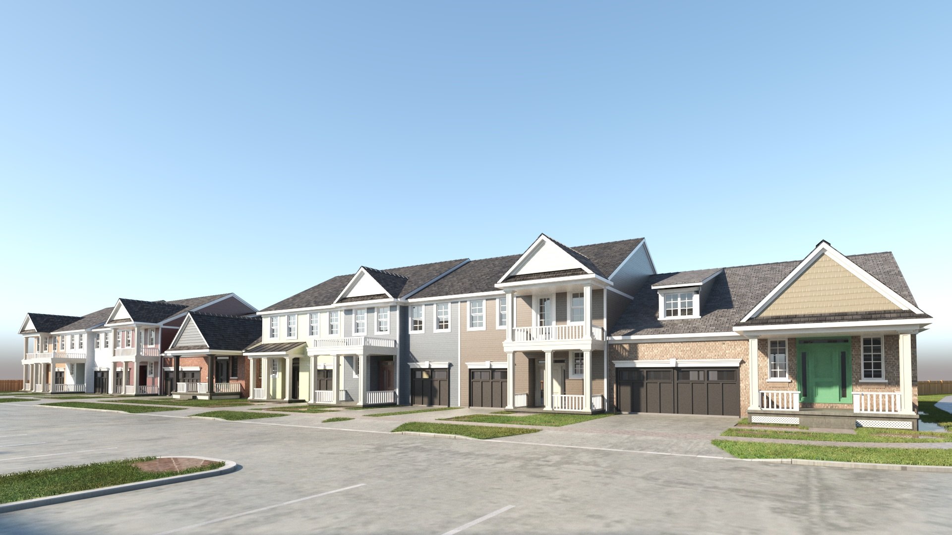 Peaceful Neighborhood 3D Model - TurboSquid 2213704