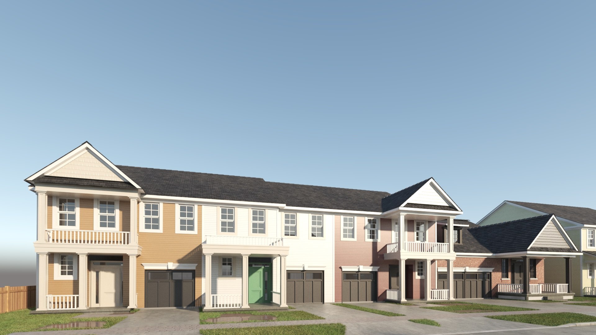Peaceful Neighborhood 3D Model - TurboSquid 2213704