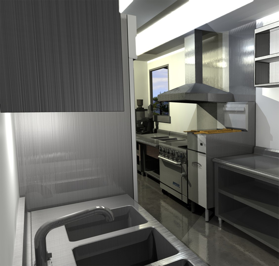 3D Restaurant Kitchen Equipment Model - TurboSquid 1851448