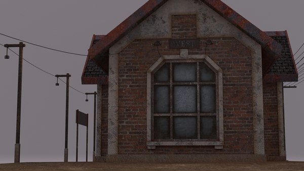 Old Railroad Station 3D model - TurboSquid 1825057