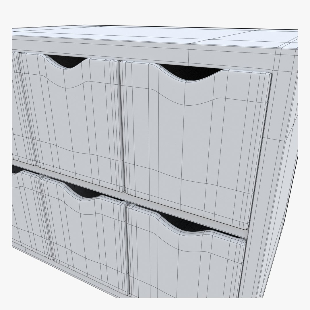 Cabinet Dae Box 3d Model